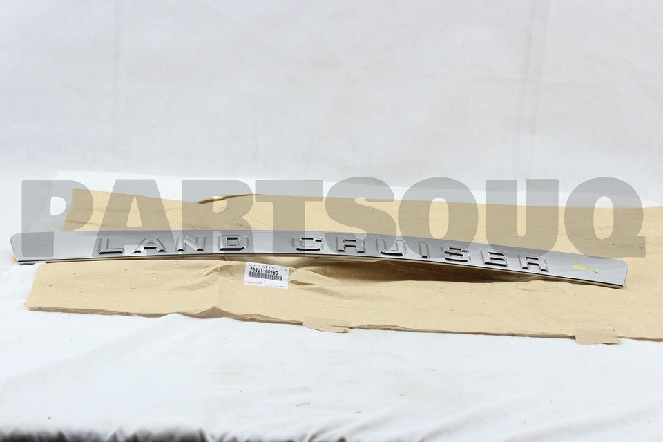 7680160180 Genuine Toyota GARNISH SUB-ASSY, BACK DOOR, OUTSIDE RH 76801 ...