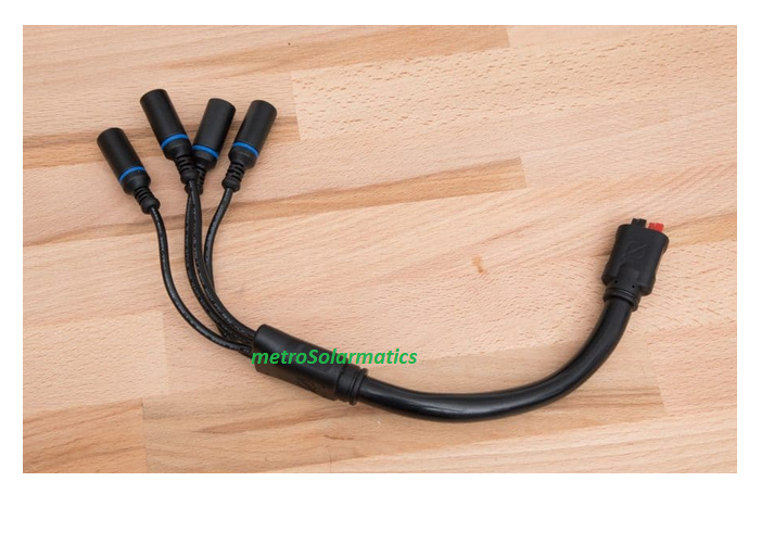 GOAL ZERO 4x 8MM COMBINER TO SOLAR HIGH POWER PORT (HPP) CONNECTOR # ...