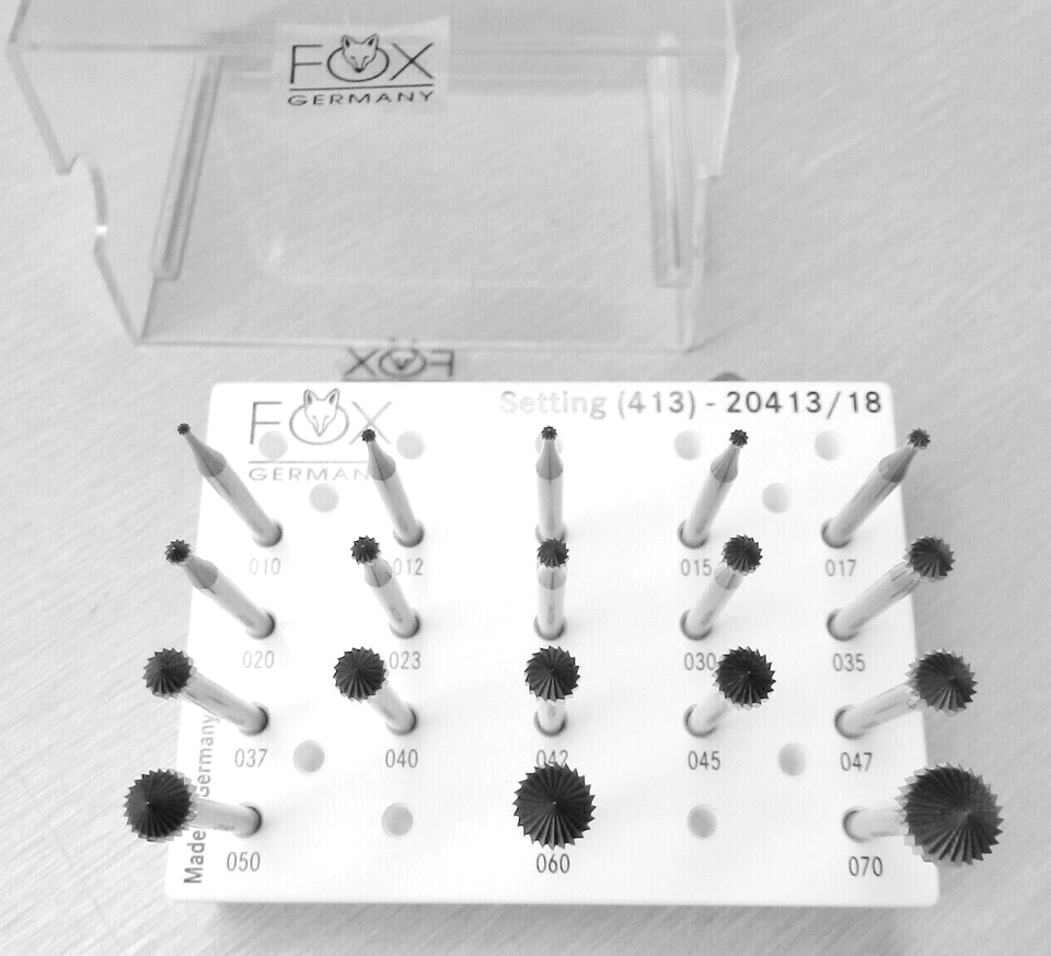 18 Pc Set Jewelry Making Stone Setting Burs Fig 413 Jewelers Setting ...