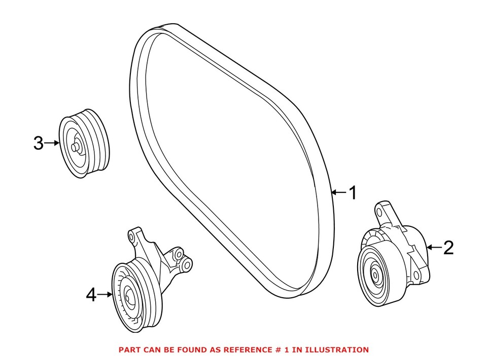 Genuine OEM Accessory Drive Belt 6K 2135 for Mercedes 0029930996 | eBay