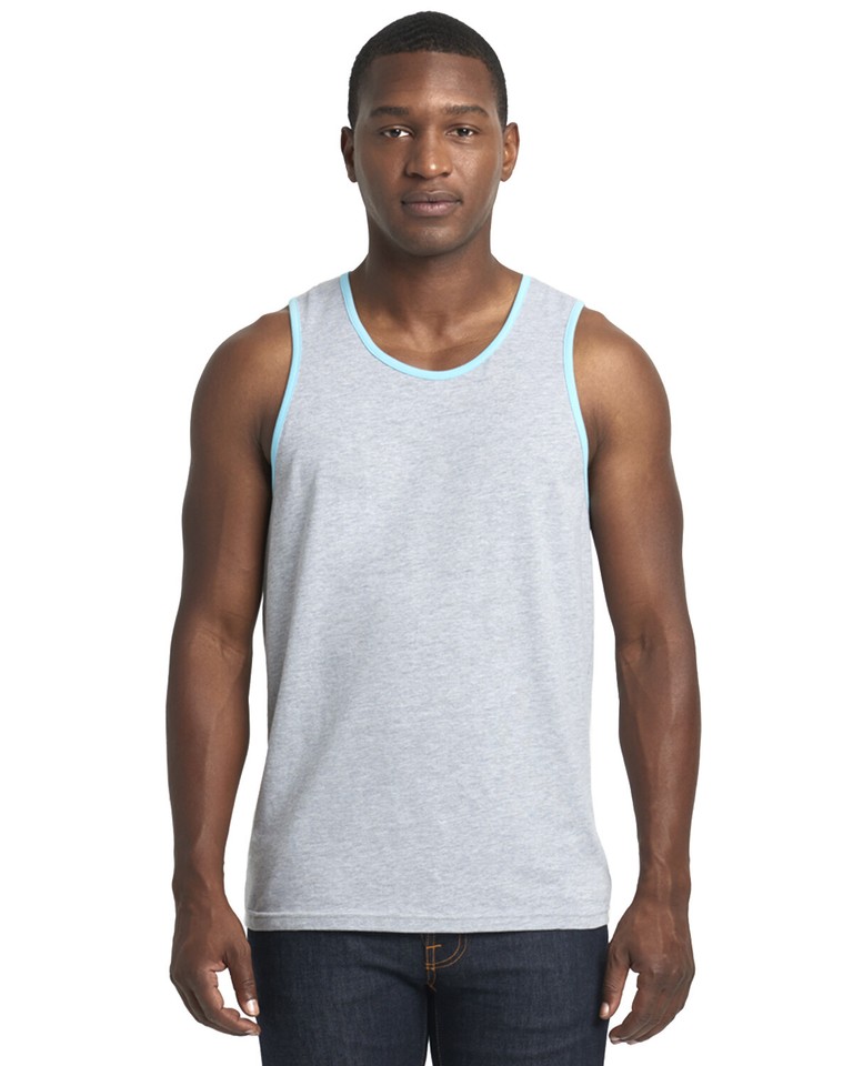 Next Level Apparel Men's 100% Cotton Crew Neck Sleeveless Tank Top 3633 ...