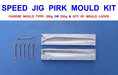SPEED JIG PIRK MOULD KIT KAYAK BOAT SEA FISHING LURE QUICK DROP COD ...