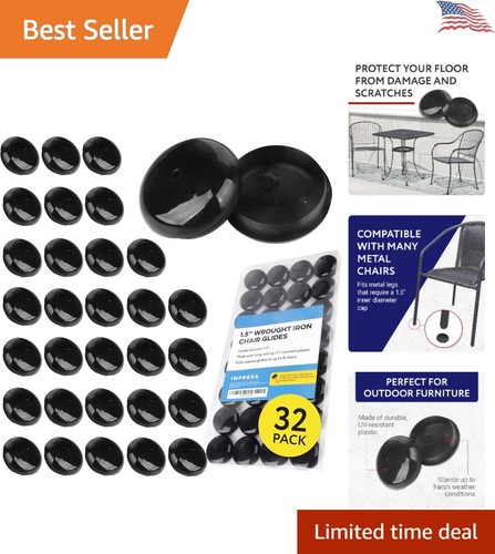 Heavy-Duty Outdoor Furniture Leg Caps - 32 Pack - UV Resistant - Quick ...