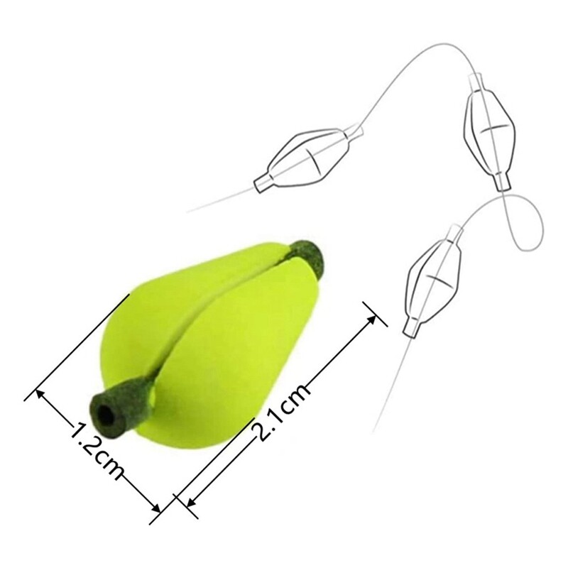 1Set EVA Teardrop Strike Indicator Fishing Bobbers for Fly Fishing ...