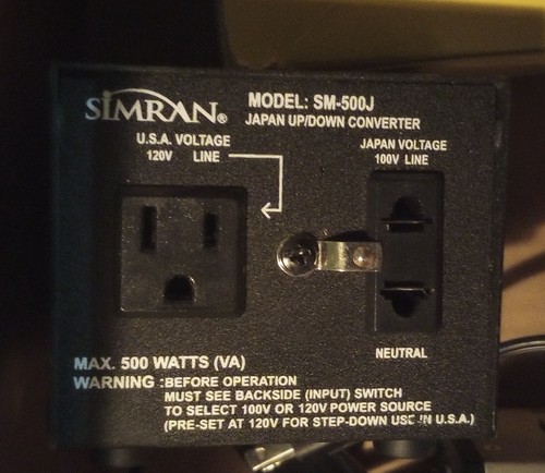 Simran SM-500DE 220V Up/Down Converter with fuse / 2 units available | eBay