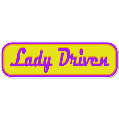 Lady Driven Racing Shift car bumper sticker decal 8" x 3" | eBay