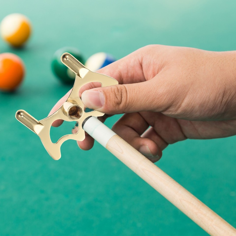 Play Room Billiard Stick Holder Metal Pool Cue Bridge Head Stand | eBay UK