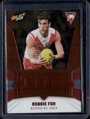2025 AFL SELECT FOOTY STARS ROBBIE FOX MILESTONES 116/240 SYDNEY | eBay ...