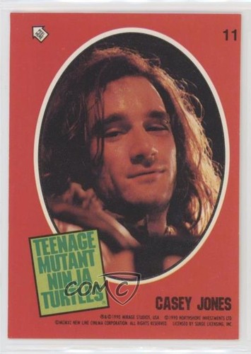 1990 Topps Teenage Mutant Ninja Turtles Movie Stickers Casey Jones #11 ...
