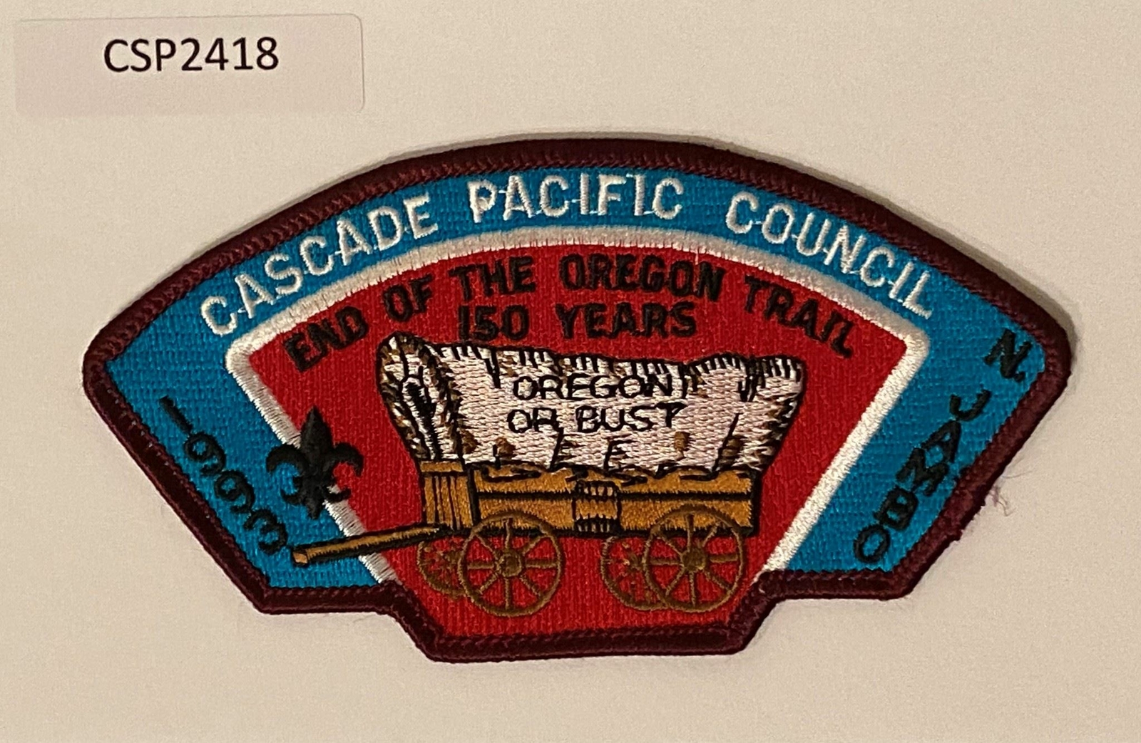Boy Scout Cascade Pacific Council 1993 National Jamboree Marroon Border ...