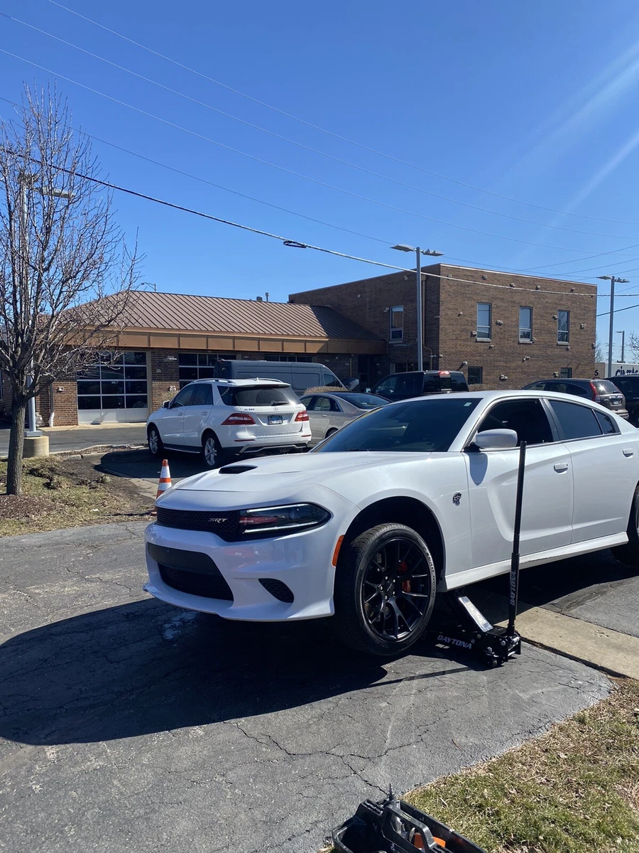 Dodge Charger White Black Rims