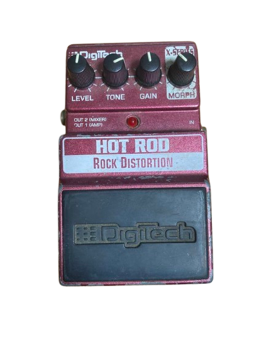 Digitech HOT ROD Rock Distortion Pedal Red Main Unit Only Used From ...