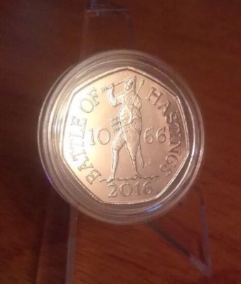 Rare Battle of Hastings 1066 Capsulated 50p Fifty Pence Uncirculated ...