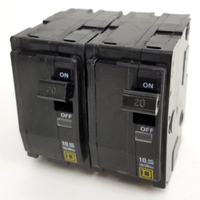 Lot of 2 QO220 Square D 20 Amp Circuit Breaker *NEXT DAY OPTION* | eBay