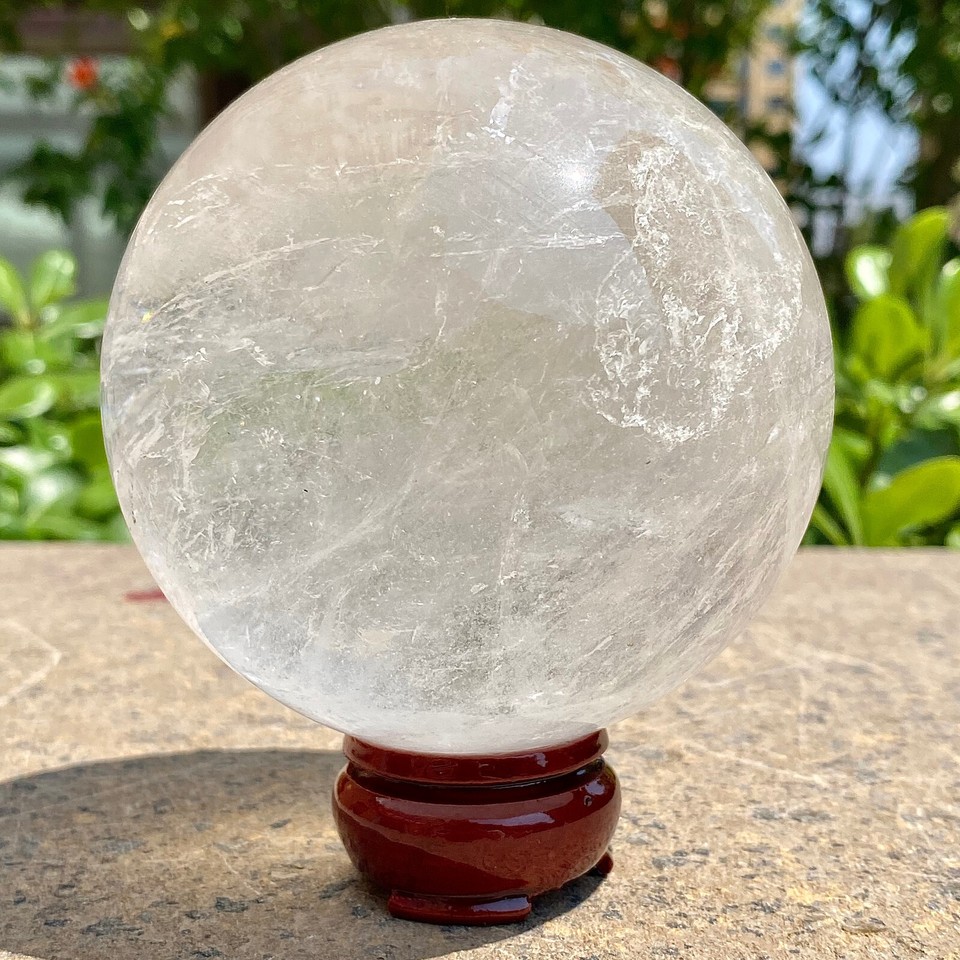2.65LB Transparent quartz melting ball - used for healing mineral ...