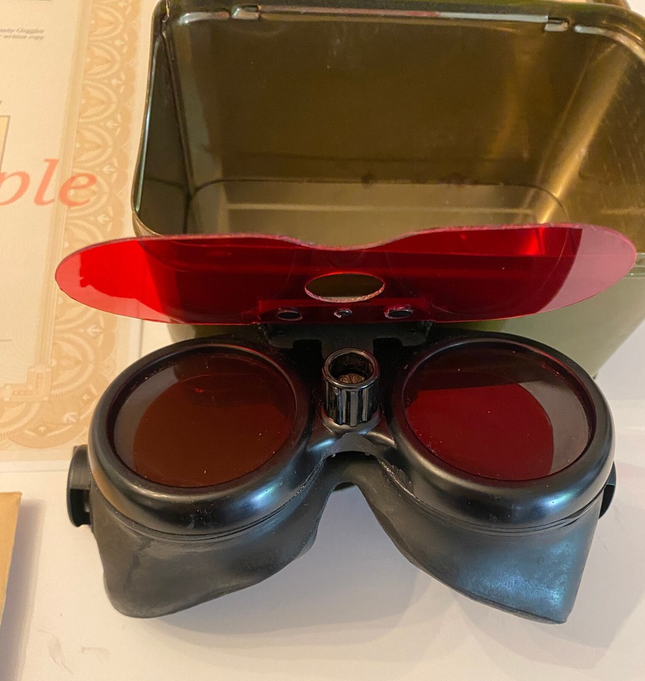 X--10/10 Red quinoline cyanin dye Goggles Nightmare Vision Demon-Sight ...