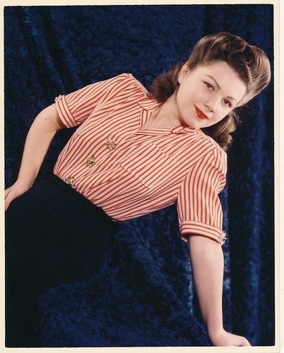 ANNE BAXTER Beautiful 1940s Hollywood Studio COLOR Portrait Photo | eBay