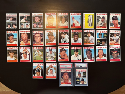1964 Topps Baseball Detroit Tigers Team Set of 31 Cards Kaline LoLich ...