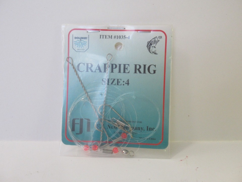 PERCH CRAPPIE PANFISH RIGS 2 DROP HIGH LOW CHOOSE SIZE & QUANTITY SAVE ...