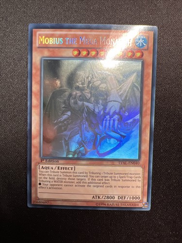 Yu Gi Oh - Mobius The Mega Monarch - LVAL-EN040 - Ghostrare - 1st ...