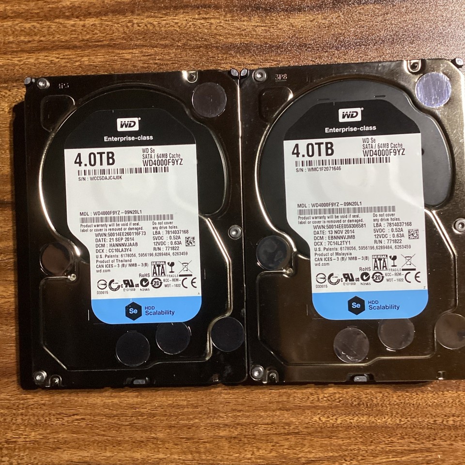 WD SE 4TB Datacenter Hard Disk Drive - 7200 RPM SATA 6 Gb/s 64MB Cache ...