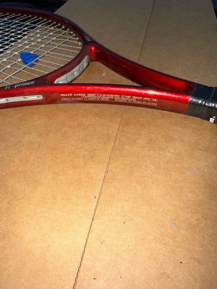 Prince Graphite Composite Supreme 110 Tennis Racket - Preowned | eBay UK
