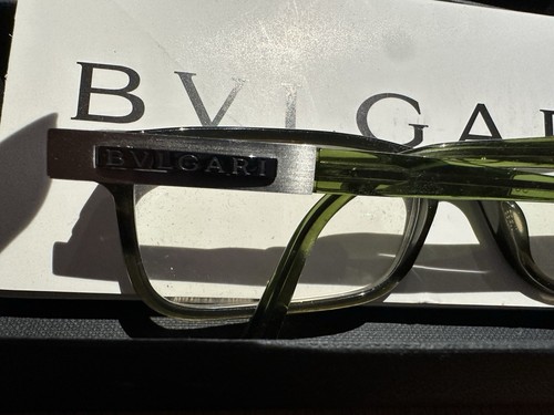 BVLGARI BV3015 5167 Eyeglasses Green/black Full Rim Rectangular Frames ...