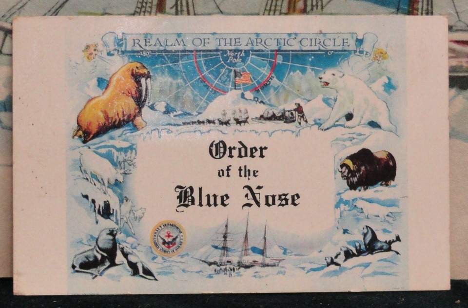 1980 Realm of the Arctic Circle Blue Nose USS NIMITZ CVN-68 Signed by ...