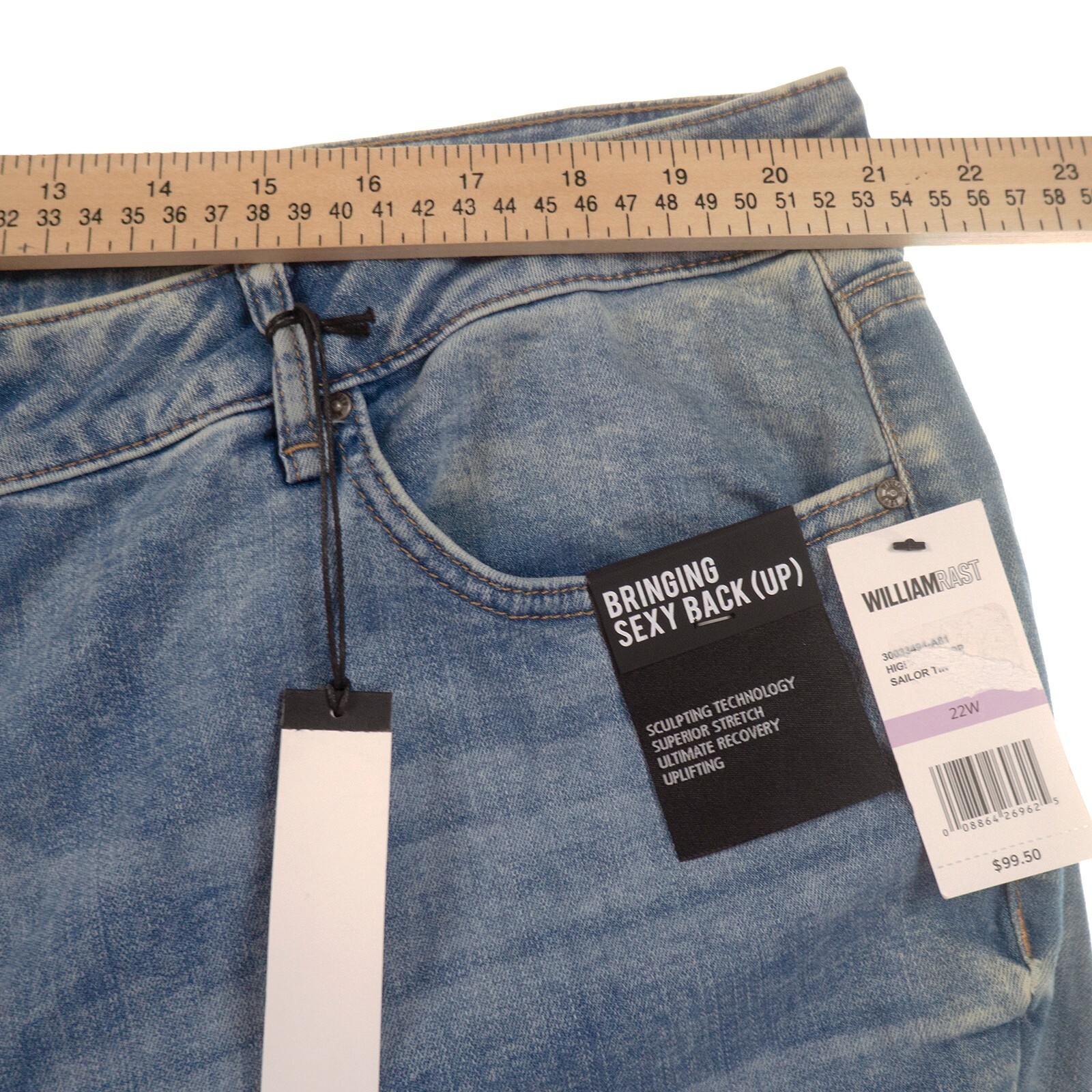 William Rast High Rise Crop Blue Jeans Womens Plus 22W Cut-Offs $99.50 ...