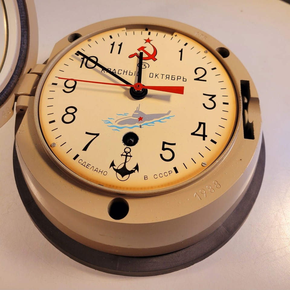 Russian Submarine 8 Day Ship's Clock & Key | eBay