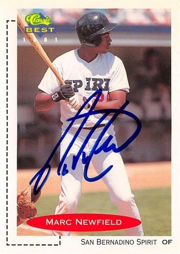 Marc Newfield autographed Baseball Card 1991 Classic Best Rookie #4 | eBay