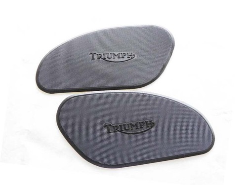 Triumph Gas Tank Rubber Knee Pad Set 82-5401 & 82-5402 500 650 T100 ...