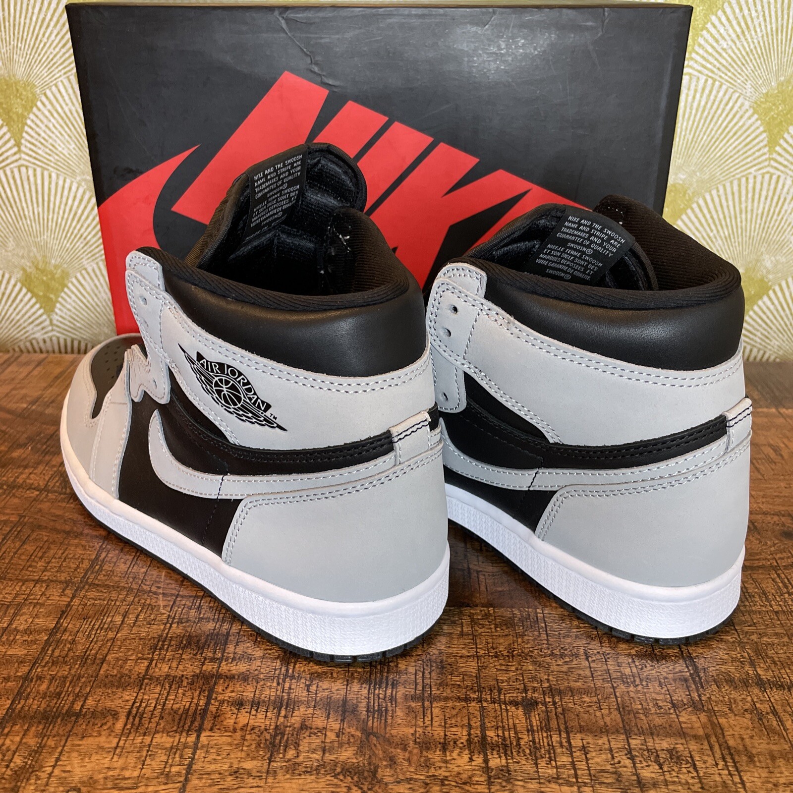 Nike Air Jordan 1 Retro High OG Shadow 2.0 Size 8 555088-035 Black Grey ...
