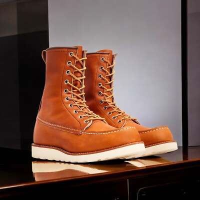 [0877] MENS RED WING CLASSIC MOC 8-INCH BOOT | eBay