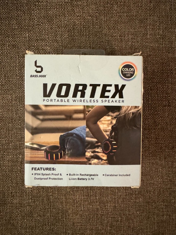 Bass Jaxx Vortex Bluetooth Wireless Color Changing Speaker NIB | eBay