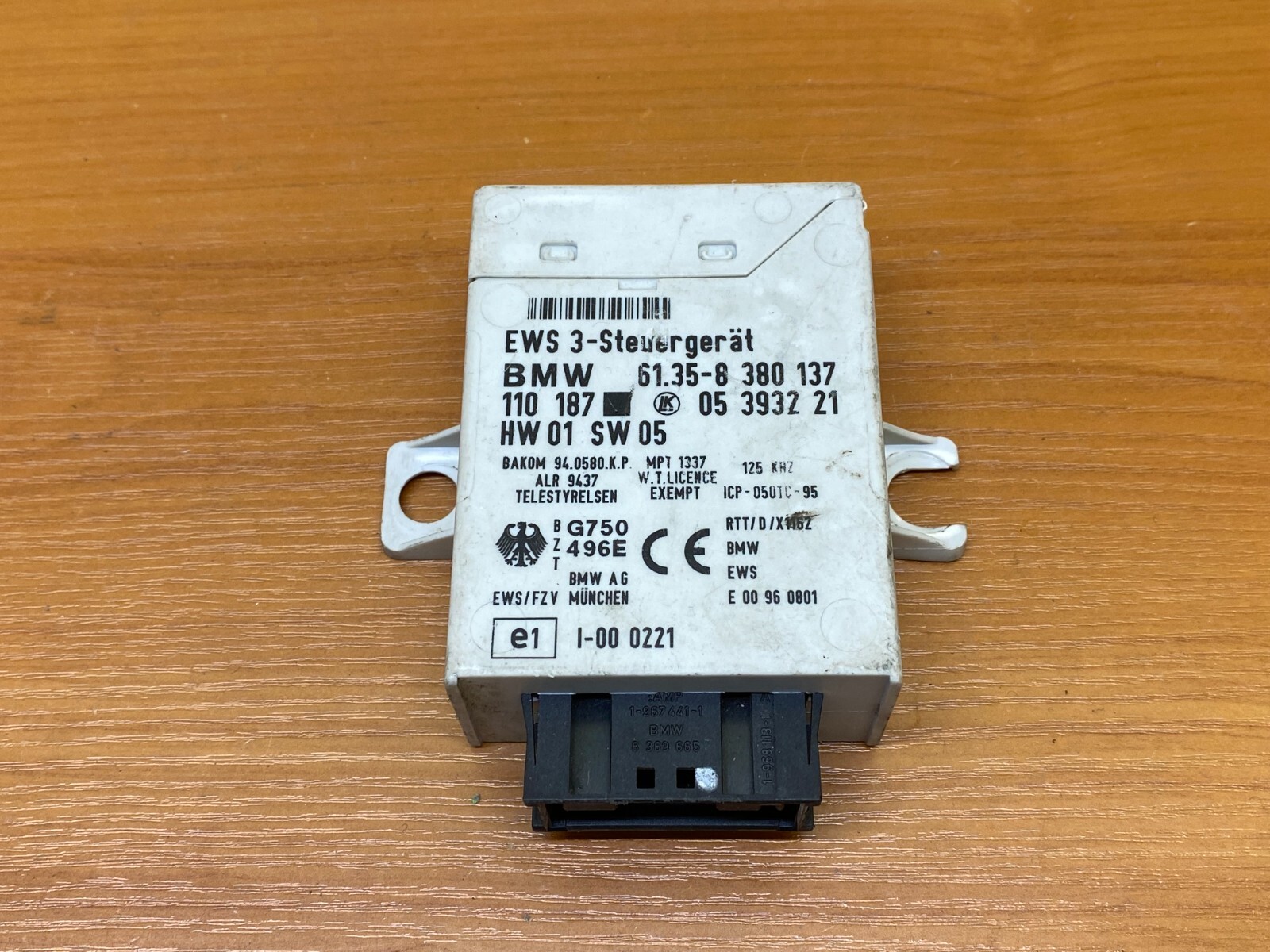 Bmw 5 Series E36 E38 E39 E46 Immobilizer Control Module 61 35 8380137 ...