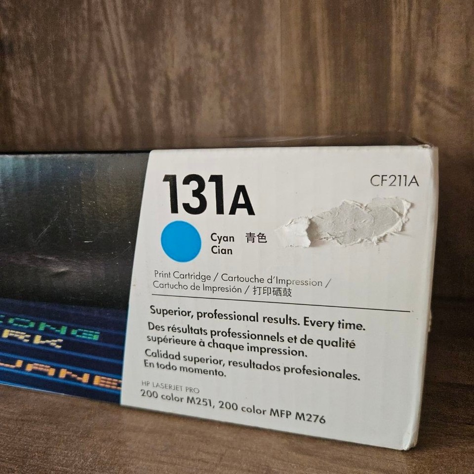 HP LaserJet 131A Cyan Blue CF211A Print Toner Cartridge Open Box READ ...