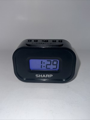 Sharp Digital Alarm Clock Ascending Alarm with Large Time Display ...