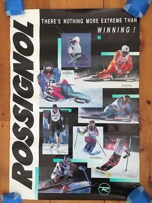 Vintage Original Rossignol Ski Poster 1991 | eBay