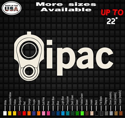 IPAC Second Amendment Gun Rights Vinyl Decal Sticker Gun Control Decal ...