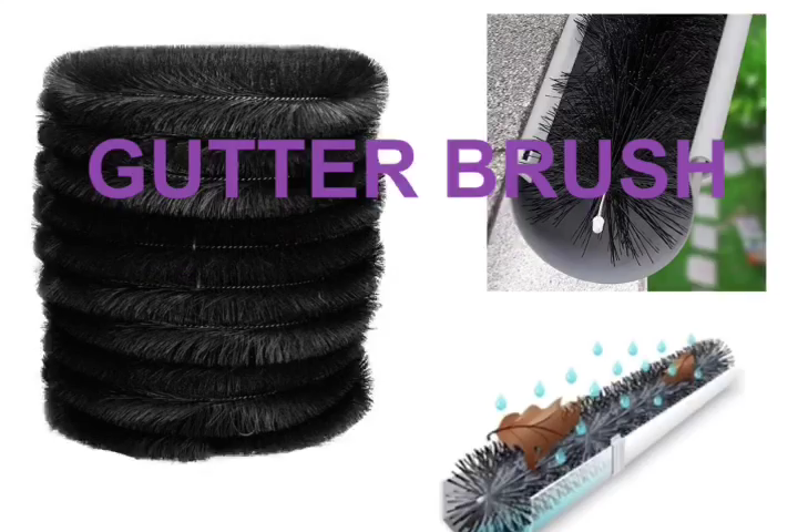 Gutter Guard Brush 4m Drain Downpipe Filter Tool Guttering Outdoor Leaf ...