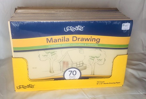 NEW Pack of 18”x12” Pacon Art1st Artist Drawing Paper Manila 70 Long ...