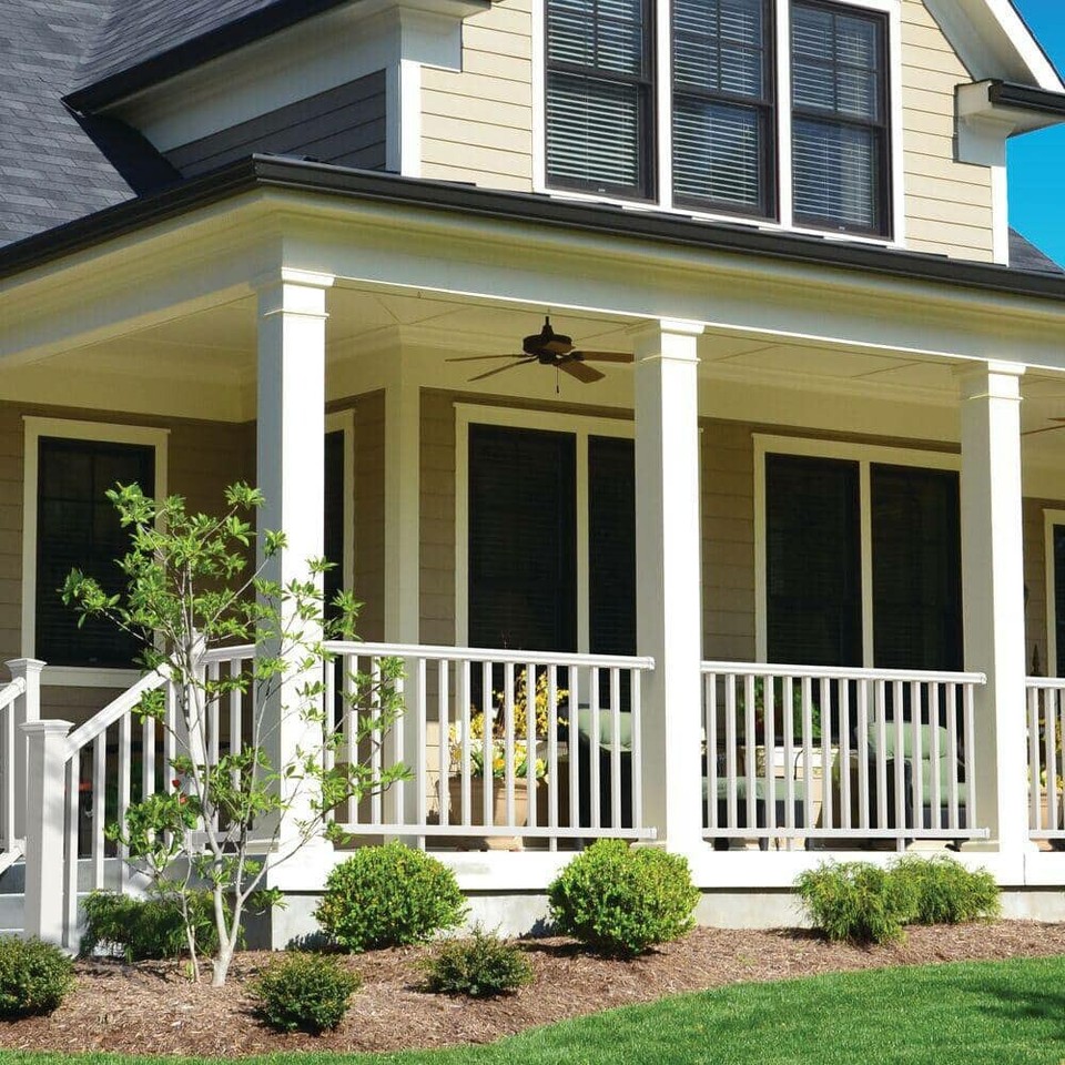 Yardsmart (Barrette) Traditional Veranda Vinyl Stair Rail Kit 67-3/4"x ...