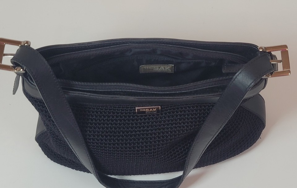 The SAC Classic Med Sz Shoulder Bag in Black with Adjustible Strap | eBay