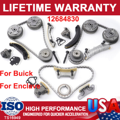 Timing Chain Kit & VVT Gears for 07-22 Buick Enclave Chevy Traverse GMC ...