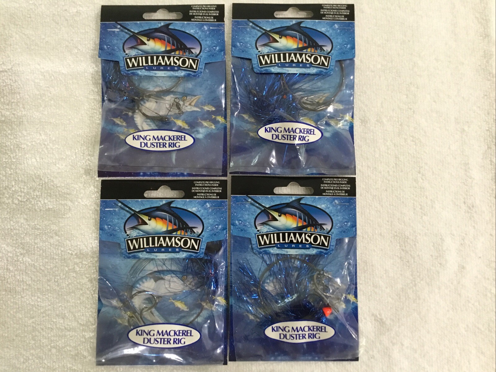 Williamson King Mackerel Duster Rig 4" Blue (4 Packs) | eBay