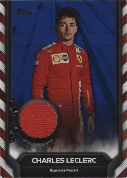 2021 Topps Formula 1 - F1 Relics Charles Leclerc #F1R-CHL Blue /99 (MEM ...
