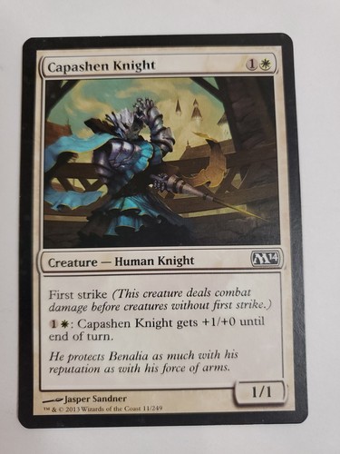 MTG Magic The Gathering Card Capashen KnightCreature Human Knight White ...