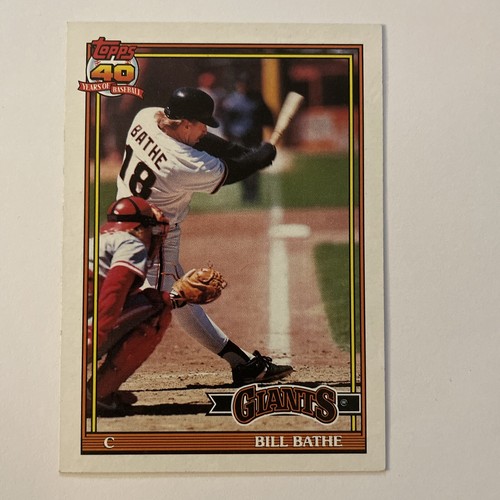 1991 Topps Baseball Card Bill Bathe San Francisco Giants #679 MLB | eBay