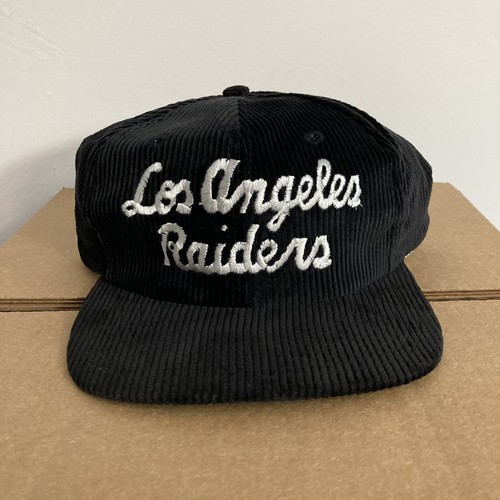 Vintage Los Angeles Raiders Snapback Corduroy Hat Oakland Script Kings ...
